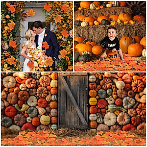 Little Pumpkin Baby Shower Decorations Boy, Blue Little Pumpkin Banner Cake Topper Pumpkin Truck Maple Leaf Garland Balloons for Boy Fall Baby Shower Little Pumpkin First Birthday Party Decorations