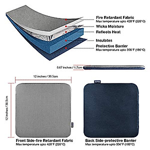 REALIKE Heat Press Mat for Cricut Easypress 2/Cricut Easypress(12X12 inch), Easy Press Mat for HTV Craft Vinyl Ironing Insulation Transfer Projects