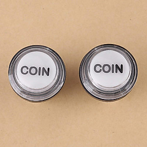 Arcade Buttons 4 × LED Arcade Button Kit Part 1 Player + 2 Player + LED Buttons DIY Arcade Push Buttons Player Single Double for Arcade Machine Arcade Games