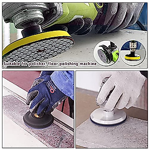 FACHLICH Dry Diamond Polishing Pads 10pcs/kit 4" Mixed Grits for Granite Marble Quartz Stone Countertop Sanding Grinder or Polisher Pads