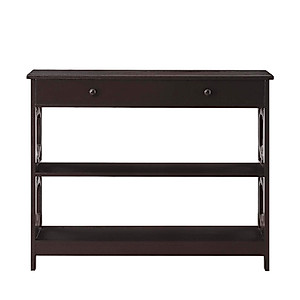 Convenience Concepts Omega 1 Drawer Console Table, Espresso