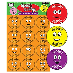 Super Duper Publications | 120 Speech Sniffys Scented Stickers | Educational Resource for Children