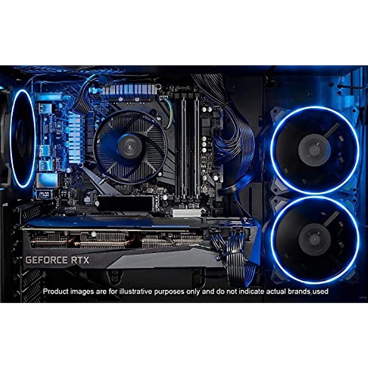 Skytech Gaming Skytech Azure Gaming PC Desktop – Intel i5-10400, RTX 3060 Ti, 1TB SSD, 16G DDR4 3200, AC Wi-Fi, Windows 11 Home 64-bit, Black