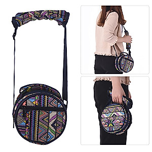 Btuty 5.5 Inch Mini 8-Tone Steel Tongue Drum C Key Percussion Instrument Hand Pan Drum with Drum Mallets Carry Bag