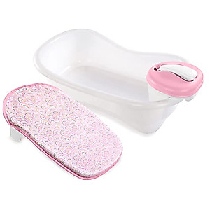 Newborn-to-Toddler Bath Center & Shower (Pink)