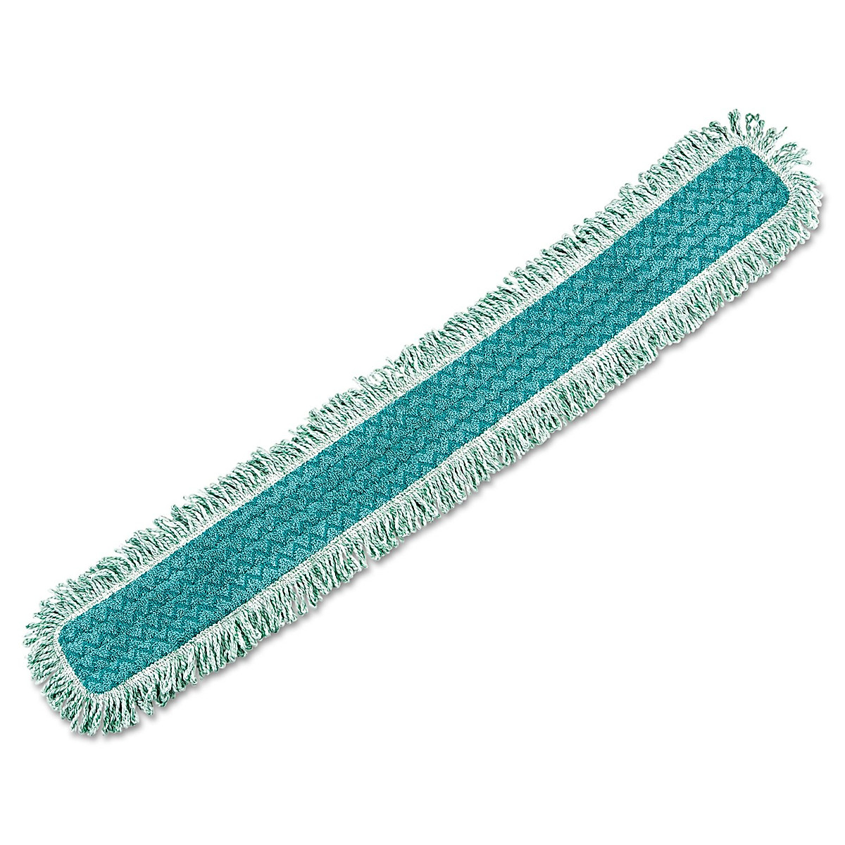 Rubbermaid Commercial HYGEN RCP Q449 Dust Mop Heads with Fringe, Microfiber, 48", Green (Pack of 6)