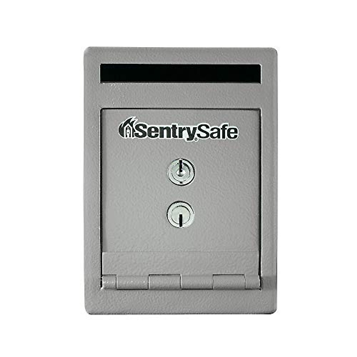 SentrySafe Depository Safe with Dual Key Lock, Steel Drop Slot Safe for Offices and Businesses, Stores Cash, Money, 0.23 Cubic Feet, 8.5 x 6 x 12.3 Inches, UC-025K