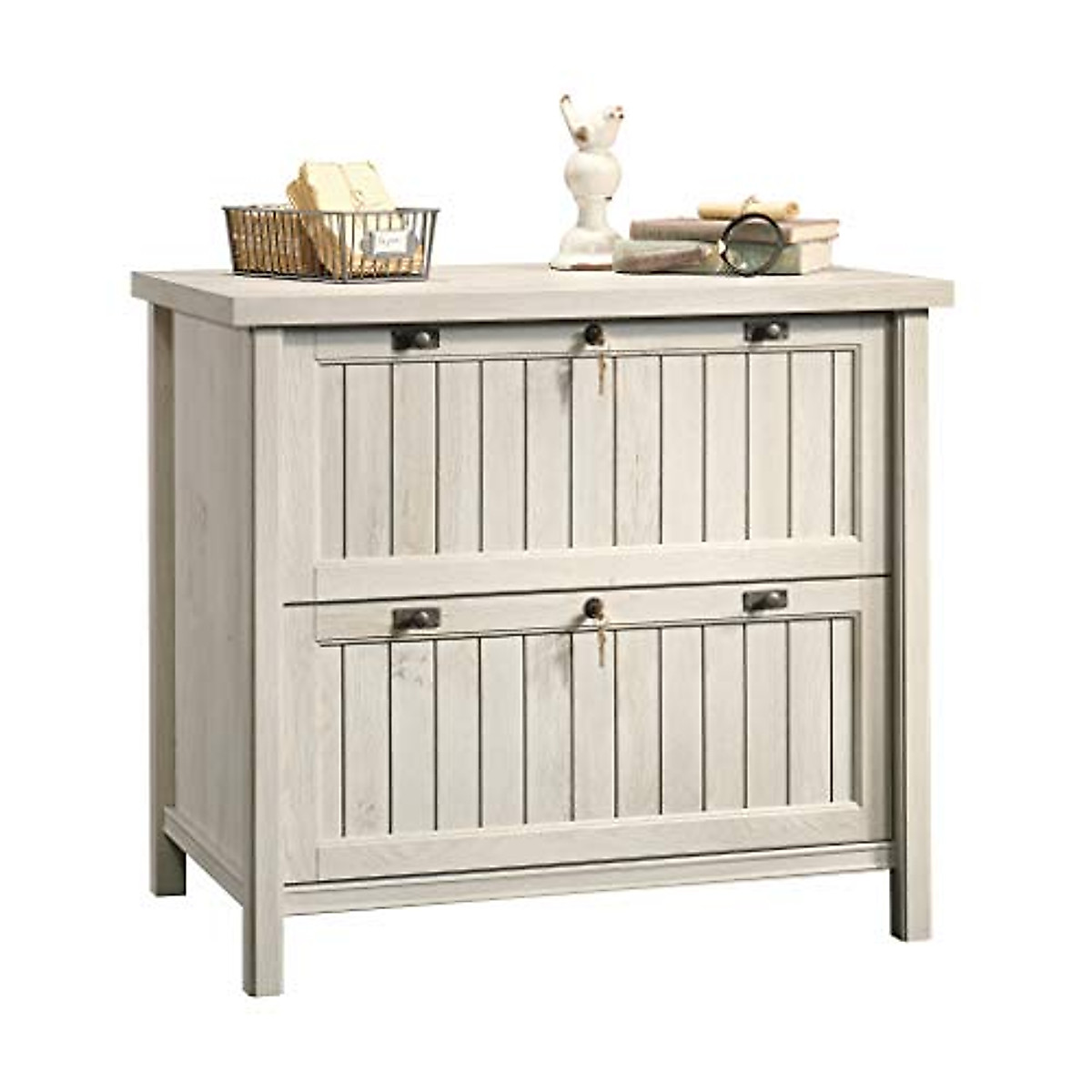 Sauder Costa Lateral File, Chalked Chestnut finish