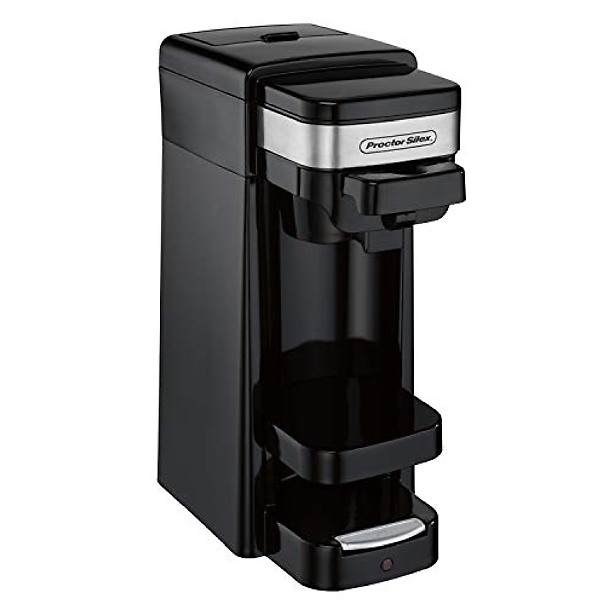 Proctor Silex Single Serve Coffee Maker, Compatible with K-Cup Pods or Grounds, Fits a Travel Mug (49969), 14 ounces