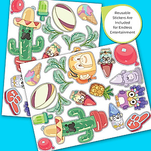 Delta Children - Bluey Design & Store 6 Bin Toy Storage Organizer - Greenguard Gold Certified, Blue