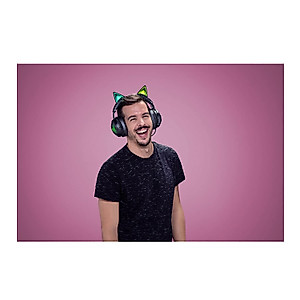 Razer Kraken Kitty RGB USB Gaming Headset: THX 7.1 Spatial Surround Sound - Chroma RGB Lighting - Retractable Active Noise Cancelling Mic - Lightweight Aluminum Frame - for PC - Classic Black