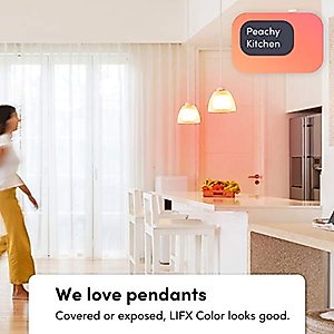 LIFX Color, A19 1100 lumens, Wi-Fi Smart LED Light Bulb, Billions of Colors and Whites, No bridge required, Works with Alexa, Hey Google, HomeKit and Siri, Multicolor