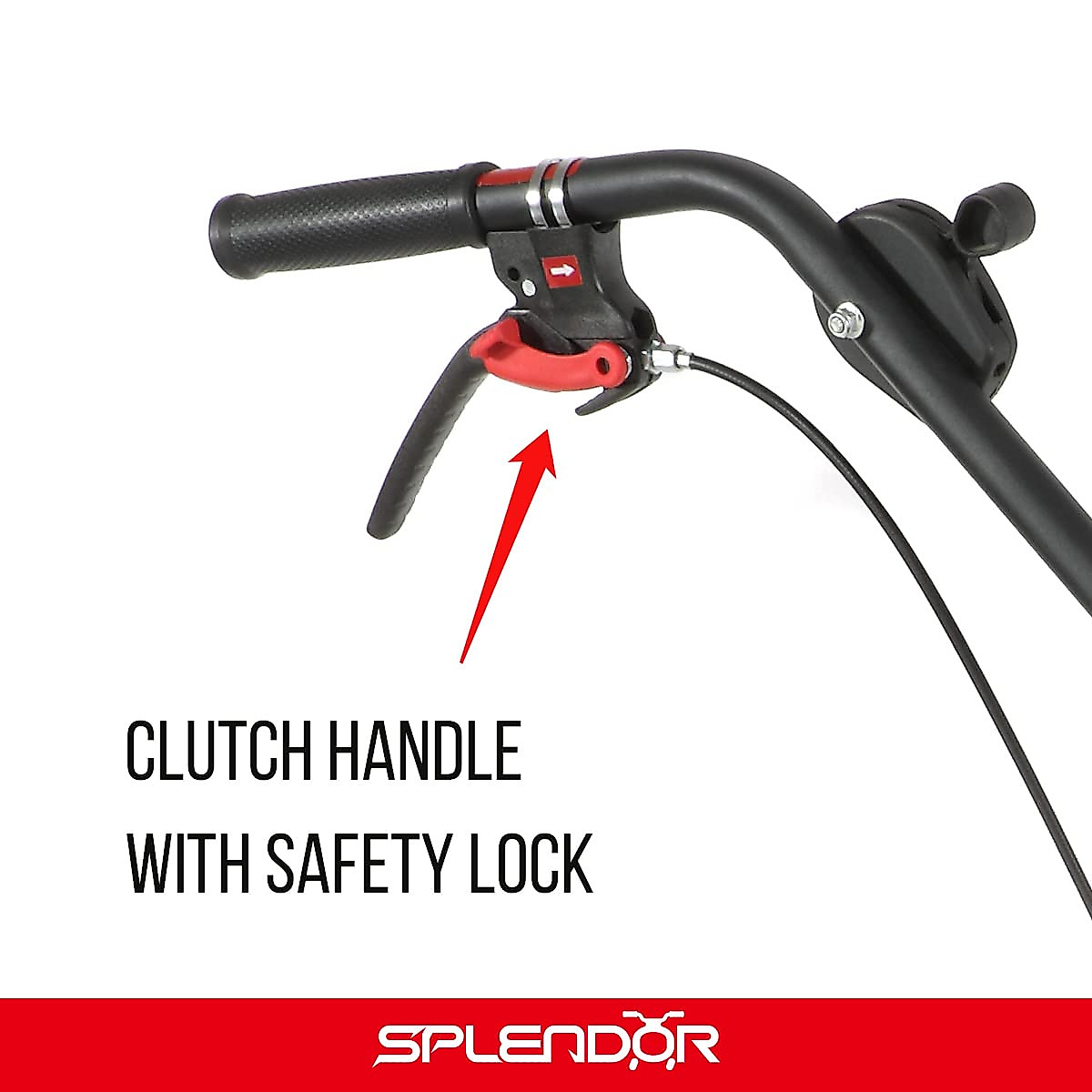 SPLENDOR Gas Powered Tiller 4 Cycle Engine 212CC Working Width Adjustable 13in-22in-33.5in