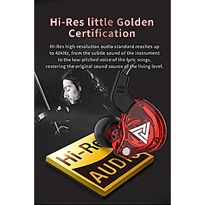 AMZTAN 3.5mm Wired Headphones in-Ear Sports Headset Music Earphones in-line Control with Mic Noise Cancelling Headsets for Gym Running Workout (Green)