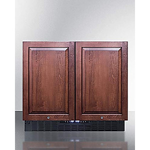 Summit Appliance FFRF36IF Side-By-Side Refrigerator-Freezer, 5.8 cu.ft Capacity, Frost-free, Digital Thermostat, LED Lighting, Fan-force Cooling, Temperature Memory Function, Leveling Legs
