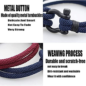 KUYN to My Daughter, I Will Always Be with You Nautical Bracelet, to My Daughter Bracelet from Mom, Nautical Bracelets for 8 5 inch