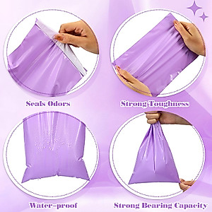 Fulmoon 300Pcs Sanitary Napkin Disposal Bags Feminine Hygiene Disposal Bags Tampon Disposal Bags Self Sealing Seals Women Sanitary Disposal Bags for Disposal Sanitary Napkins Tampons Pads (Purple)