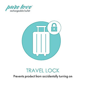 pure love Vibrator Bullet, Rechargeable, Waterproof, Adult Sex Toy, Smoky Silver, 3"