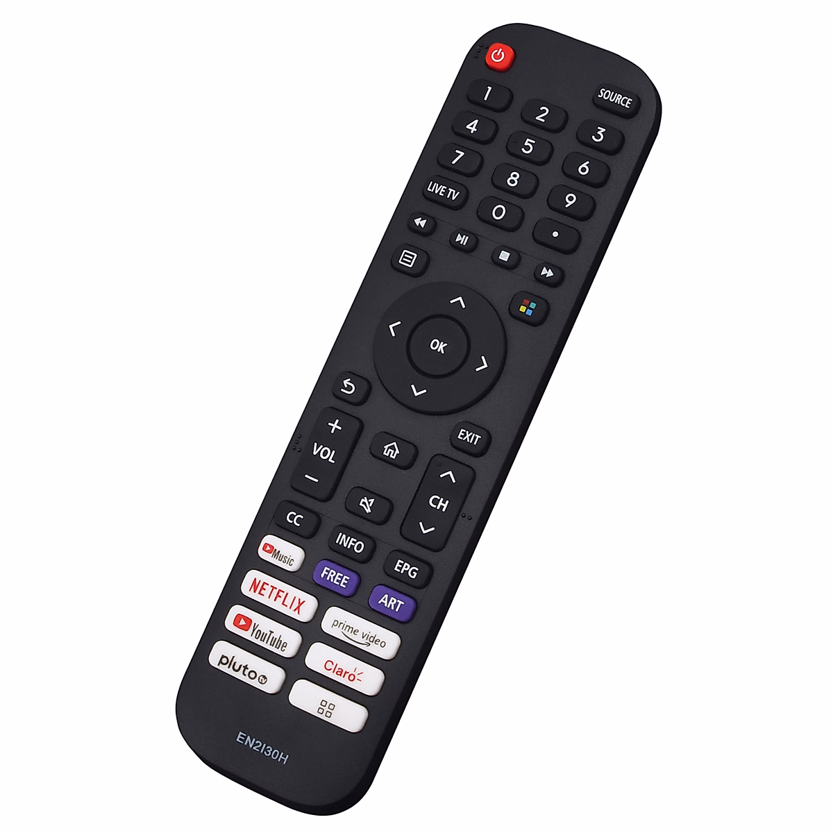 EN2I30H Replaced Remote fit for Hisense TV 43H6G 43H77G 43V6G 43A60G 43A60H 5H6G 55H77G 55V6G 55A60G 55A60H 50H6G 50H77G 50V6G 50A60G 50A60H 50A60GMV 65H6G 65H77G 65V6G 65A60G