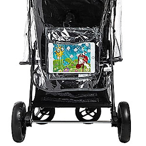 Graco Universal Baby Stroller Plastic Rain Cover & Weather Shield, Lightweight Waterproof Weathershield, Clear Vinyl Infant Car Seat Carriage Umbrella, Winter Snow Wind Protection Travel Accessories