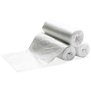 Light Duty 4 Gallon 15 Liter Soft Trash Bag Plastic Garbage Waste Bag for Business Office Home Cubicle Coffee Snack Cafe Small Side Desk Statoin Wastebasket Pet Soft Trash ONLY 17"x18" - 150/Pack