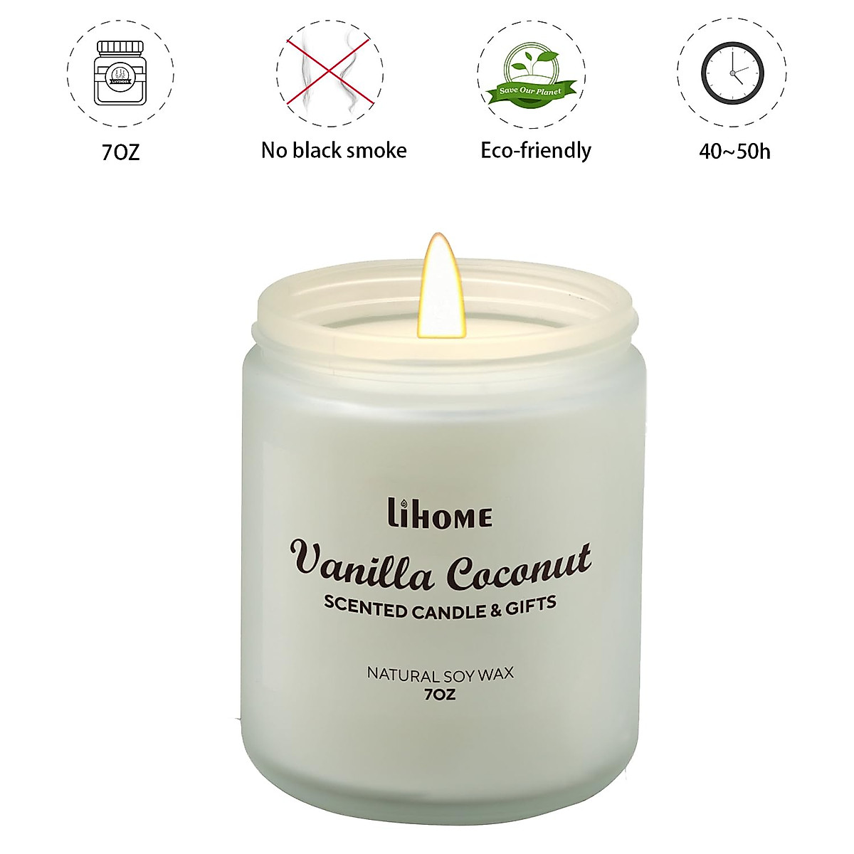 Candles Gifts for Women - Scented Candles, Natural Soy Wax Candles for Home Scented Perfect for Christmas, Birthday, Mother's Day, Vanilla Coconut Candles