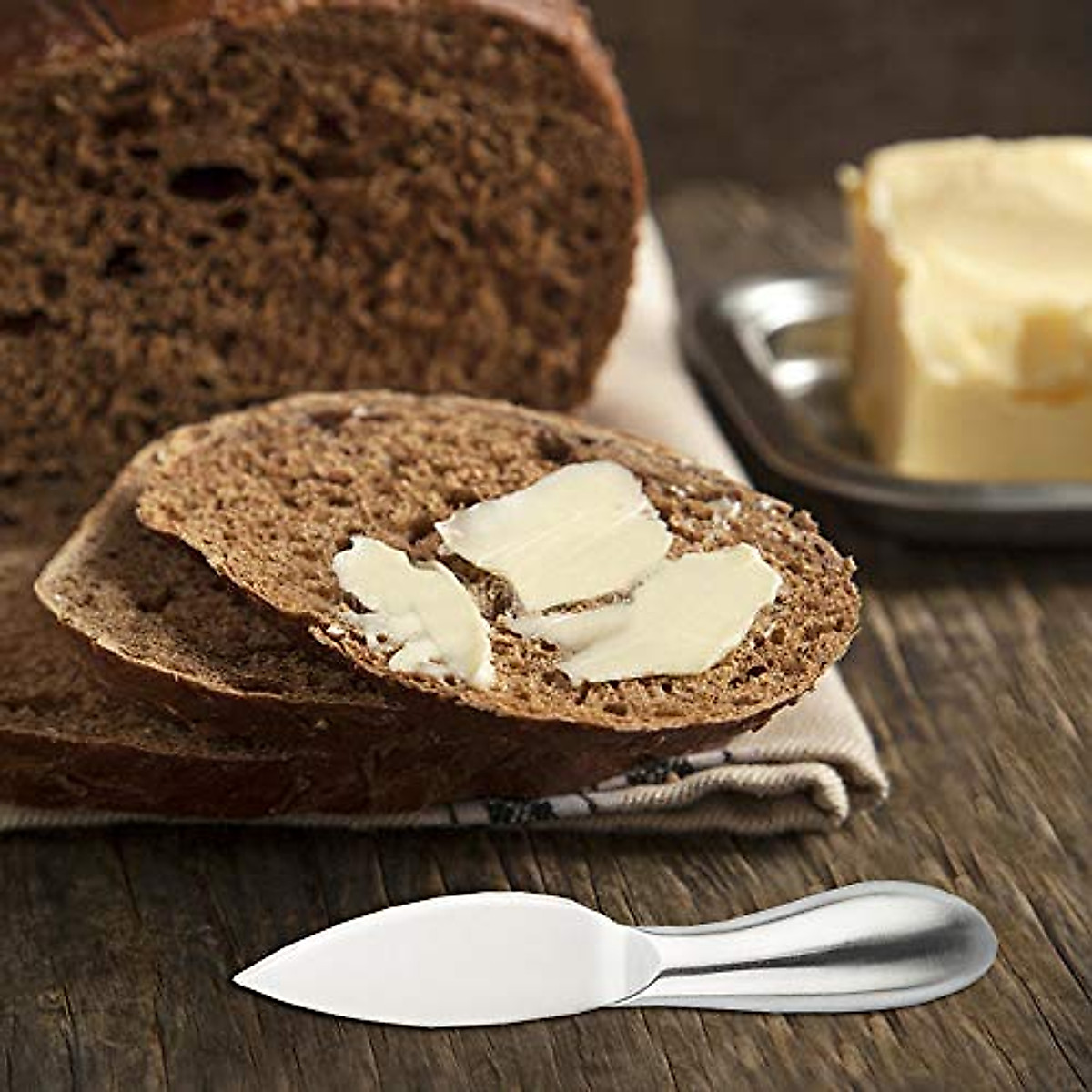 Set of 12, Stainless Steel Cheese Slicers with Cheese Markers and Soapstone Chalks, findTop 4 Pieces Cheese Slicer Cheese Cutter, 6 Pieces Natural Slate Cheese Labels, 2 Pieces Soapstone Chalks