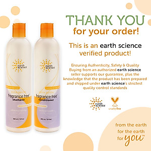 EARTH SCIENCE - Extra Gentle Fragrance Free Shampoo & Conditioner Set (12 oz.)