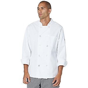 Red Kap Ten Pearl Button Chef CoatWhite MD