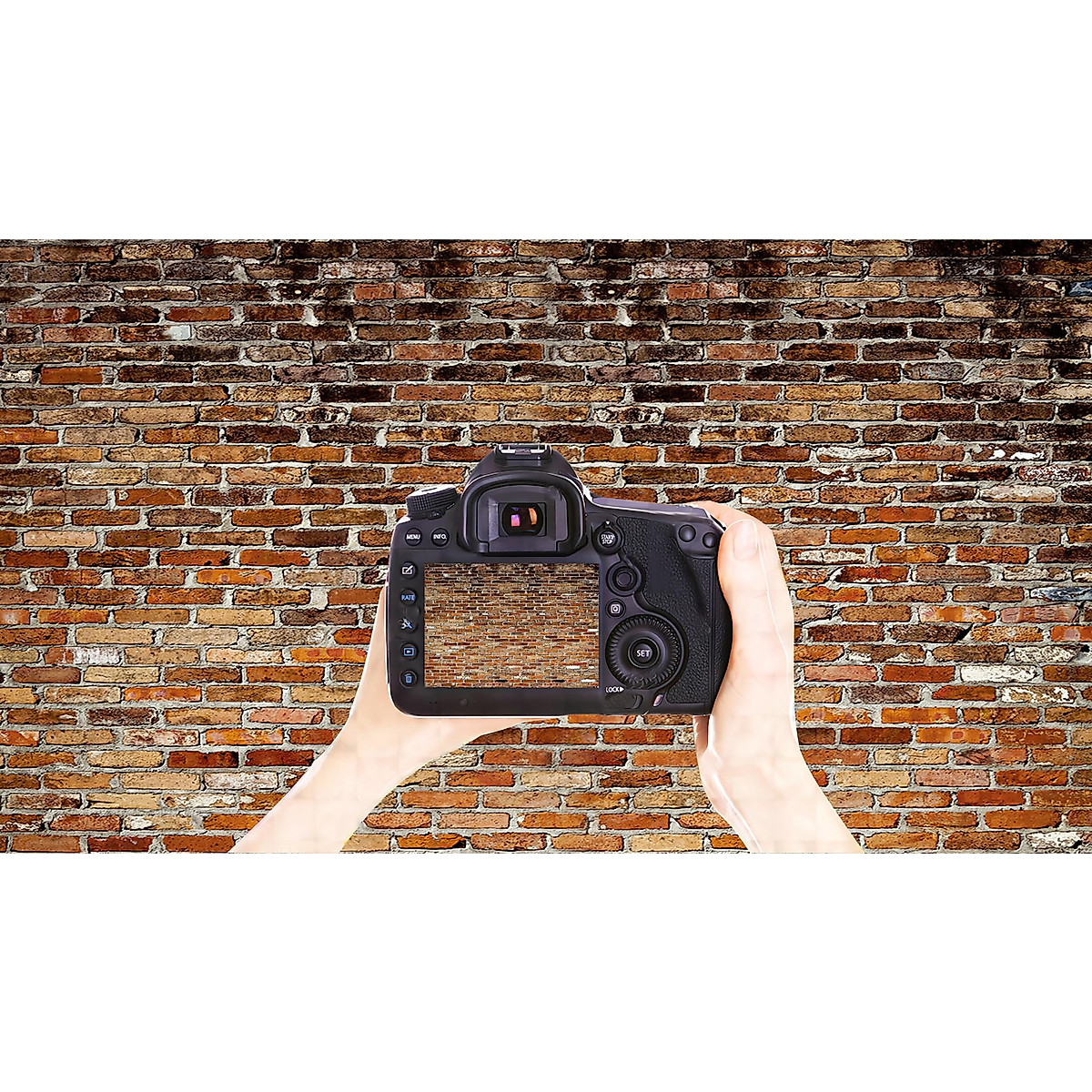 YYNXSY 10X10FT Brick Wall Background Primary Color Brick Background Large Fabric Brick Photo Background Baby Shower Birthday Party Wedding Graduation Home Decoration Photo Booth Prop Banner YY-6