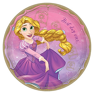 Disney Princess Rapunzel - Tangled Theme - Party Supplies Serves 16: 9" Plates Napkins Cups Table Cover Banner For Girls, Kids, Children - Rapunzel Decorations - Includes Birthday Candles