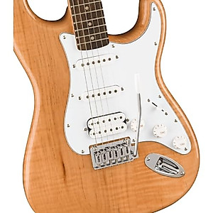Squier Affinity Series FSR Stratocaster Electric Guitar, Natural, Laurel Fingerboard
