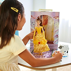 Disney Store Official Belle Story Doll, Beauty and The Beast, 11 Inches, Fully Posable Toy in Glittering Outfit - Suitable for Ages 3+ Toy Figure?