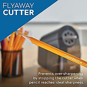 X-ACTO Pencil Sharpener, SchoolPro Electric Pencil Sharpener, Heavy Duty Electric Pencil Sharpener for School, Classroom and Teacher Supplies, Perfect Addition to Homeschooling Supplies, Black