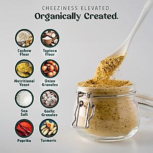 Country Life Vegan Cheez Mix, Made with Organic Ingredients, Instant, Plant-based, Cheddar Cheese Substitute Perfect for Mac&Cheese, Burgers, and Veggies 12.5oz