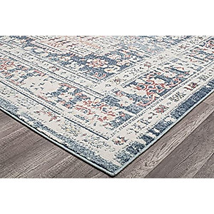 Rugs America Gallagher Collection GL55C Prussian Sundara Transitional Vintage Area Rug 8' x 10'