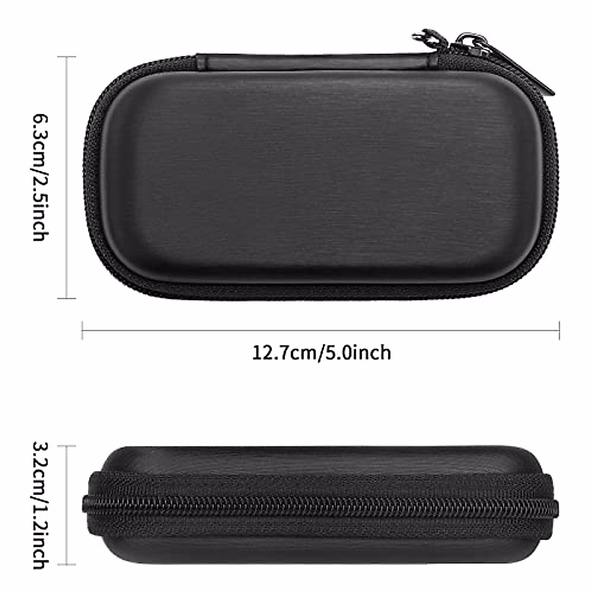 Yinke Hard Heart Monitor Case for KardiaMobile 1-Lead/6-Lead Personal EKG Monitor for Apple and Android Device, Travel Case Protective Cover Storage Bag