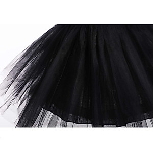 XIPAI Toddler Black Dress Girl Tutu Sequin Birthday Wedding Party Dresses 4T 5T
