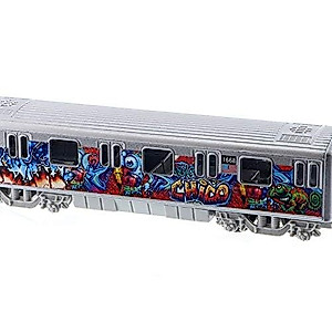 New York City Metro Subway 7" with Chico Graffiti Diecast Model 1:100 Scale