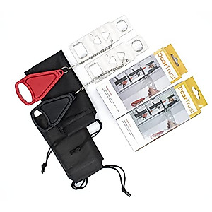 Portable Door Lock for Added Security & Safety. Ideal for Privacy & Protection at Home, Bedroom, School Dorm Room and Hotel. Essential to Travelers, Homeowners & Renters - 2 Pack