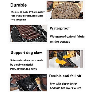 Large Big Dog PU Leather Sport Shoes Winter Waterproof Pet Dog Puppy Boots Non-Slip Pitbull Golden Retriever Rain Shoes