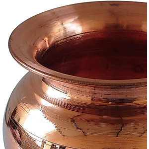 SWARA ONLINE Handmade Copper Lota for Puja PHandmade Copper Lota Kalash Copper Kalash
