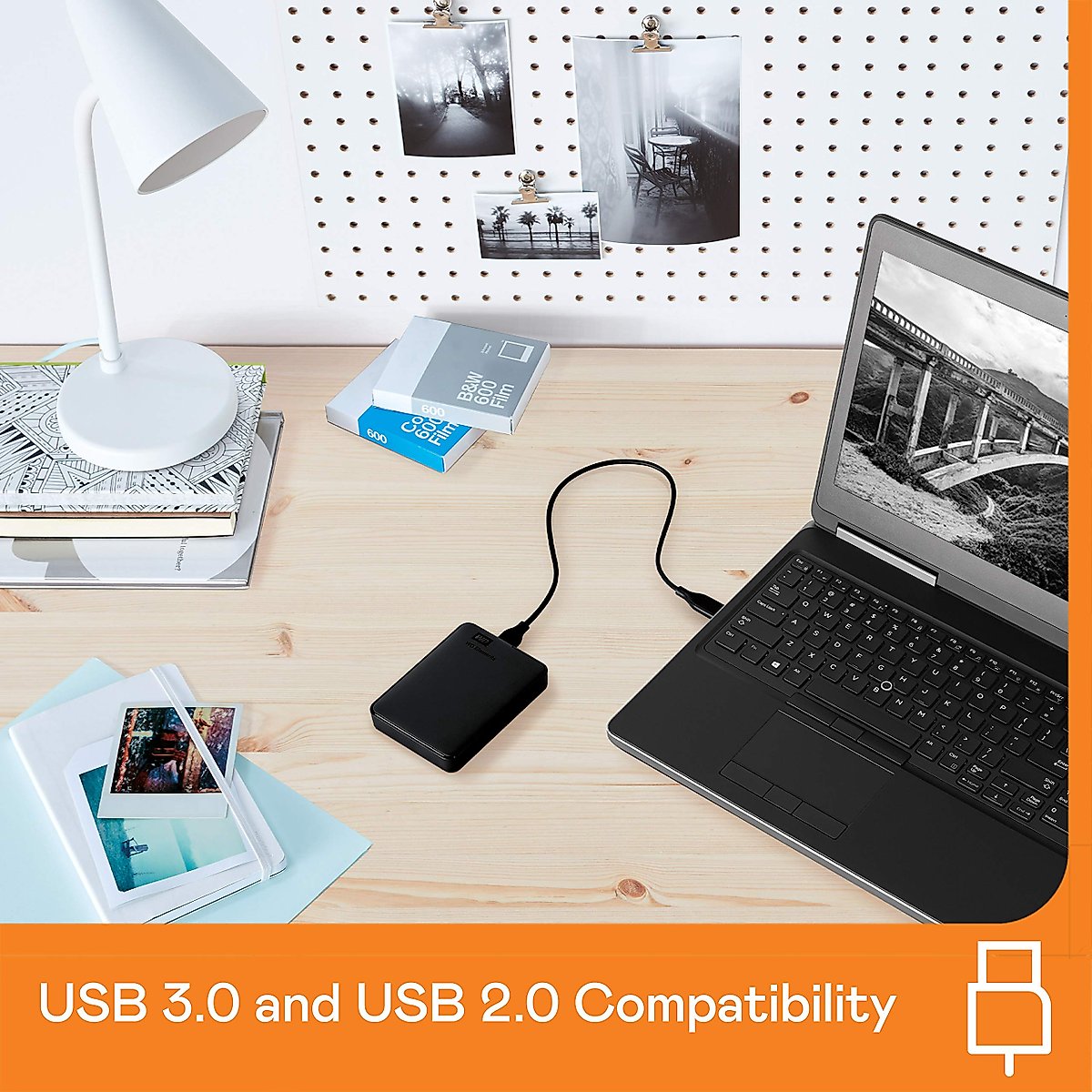 WD 18TB My Book Desktop External Hard Drive, USB 3.0, External HDD- WDBBGB0180HBK-NESN & 5TB Elements Portable External Hard Drive HDD, USB 3.0, WDBU6Y0050BBK-WESN