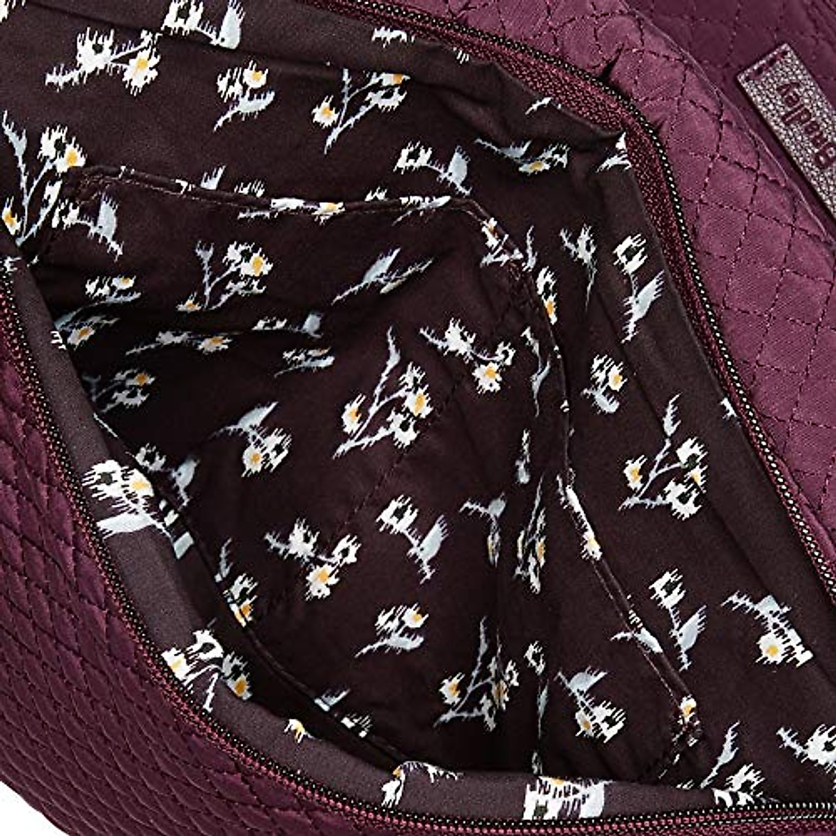 Vera Bradley Women's Microfiber Turnabout Crossbody Purse, Indiana Rose, One Size