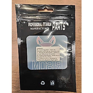 RISON Titanium Bolts M10*1.25 * 35 Torx Titanium Bolts for Motorcycles Hex Head Dual Drive Burnt Blue Titanium Flange Bolt Pack of 5