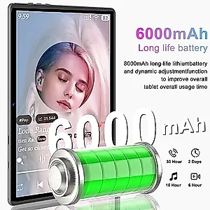 FACETEL Tablet 10 inch Android 13 Tablet Octa-Core 2.0 GHz with 12GB RAM 128GB ROM, 5G WiFi, 6000mAh, HD IPS Touchscreen, Bluetooth 5.0, 1280 * 800, 5+8 MP Newest Tablet with Keyboard Mouse - Silver