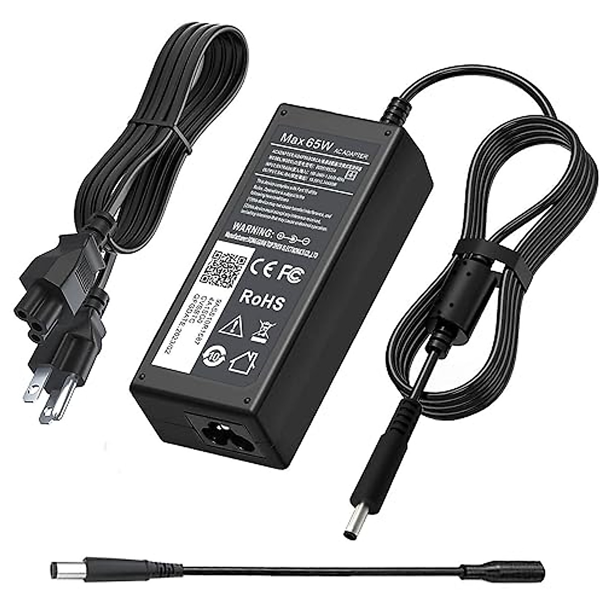 65W 45W AC Adapter for Dell Laptop Charger, Replacement for All Round Connector Dell inspiron 13 14 15 17 3000 5000 7000 Series 5100 5567 5559 Latitude 5400 5480 5490 5580 7480 3520 Laptop Power Cord