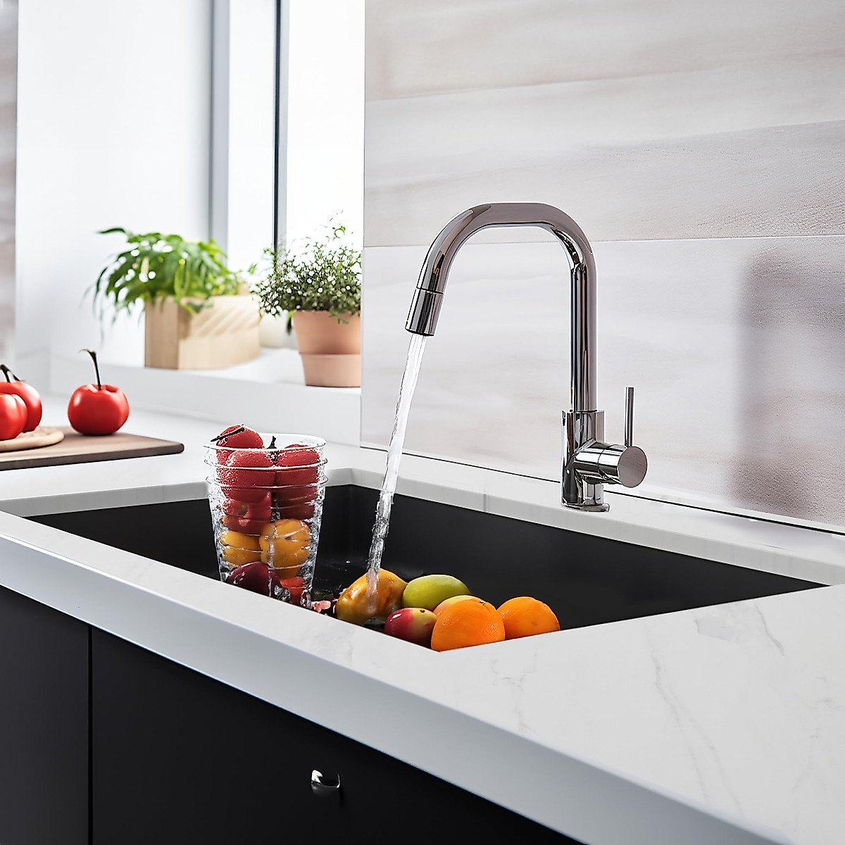 YITAHOME Black Kitchen Sink 30in Undermount Sink Single Bowl 16 Gauge Stainless Steel Nano Gunmetal Black Sink with Accessories for Workstation, Prep Kitchen, Bar Sink