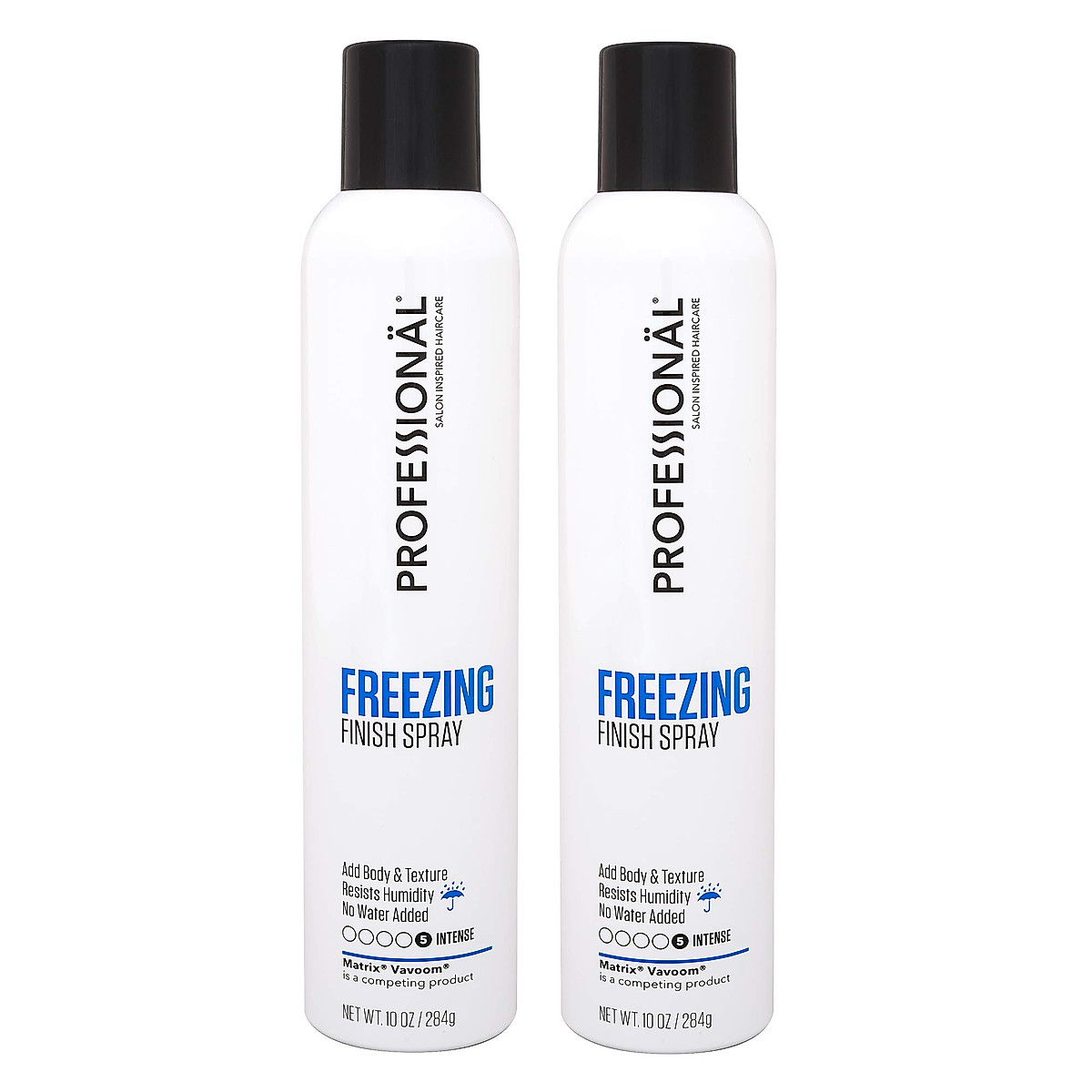 Professional Freezing Finish Spray (2-Pack) - 10 oz - Volumizing Hairspray for All Types of Hair - Adds Body and Texture - Resists Humidity - No Water Added