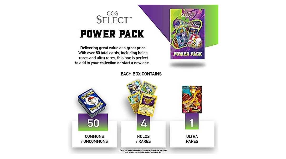CCG Select Power Pack - 50+ Authentic Cards with Ultra Rare Guarantee